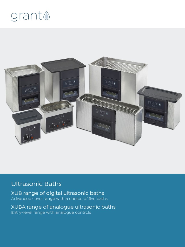 Ultrasonic Baths for Laboratory Use | PDF | Ultrasound | Physical Sciences