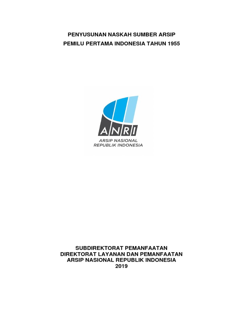 Proposal NSA Pemilu 1955 | PDF