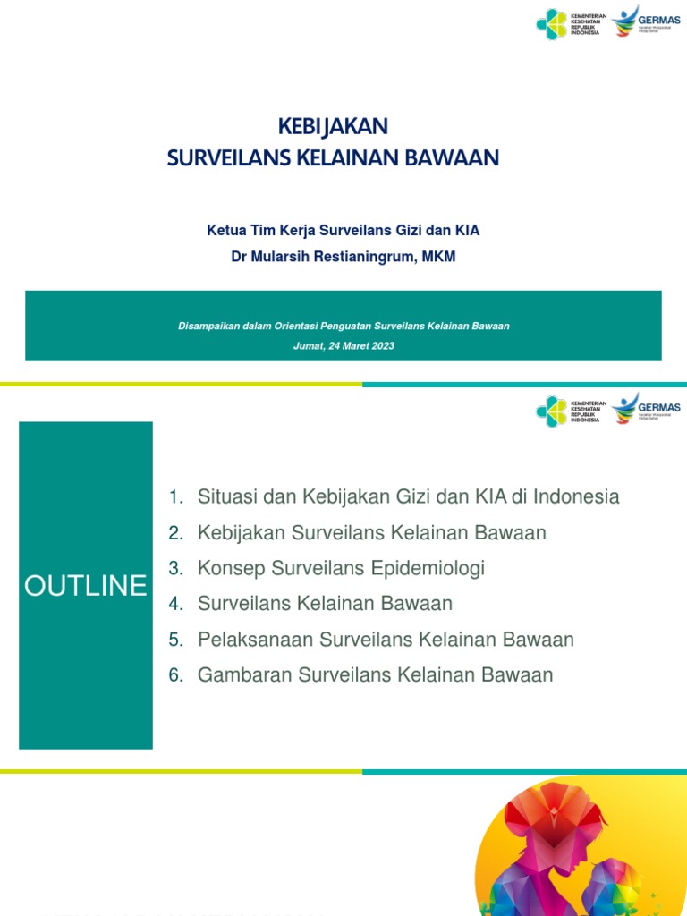 Materi Kebijakan Surveilans Kelainan Bawaan 240323 | PDF