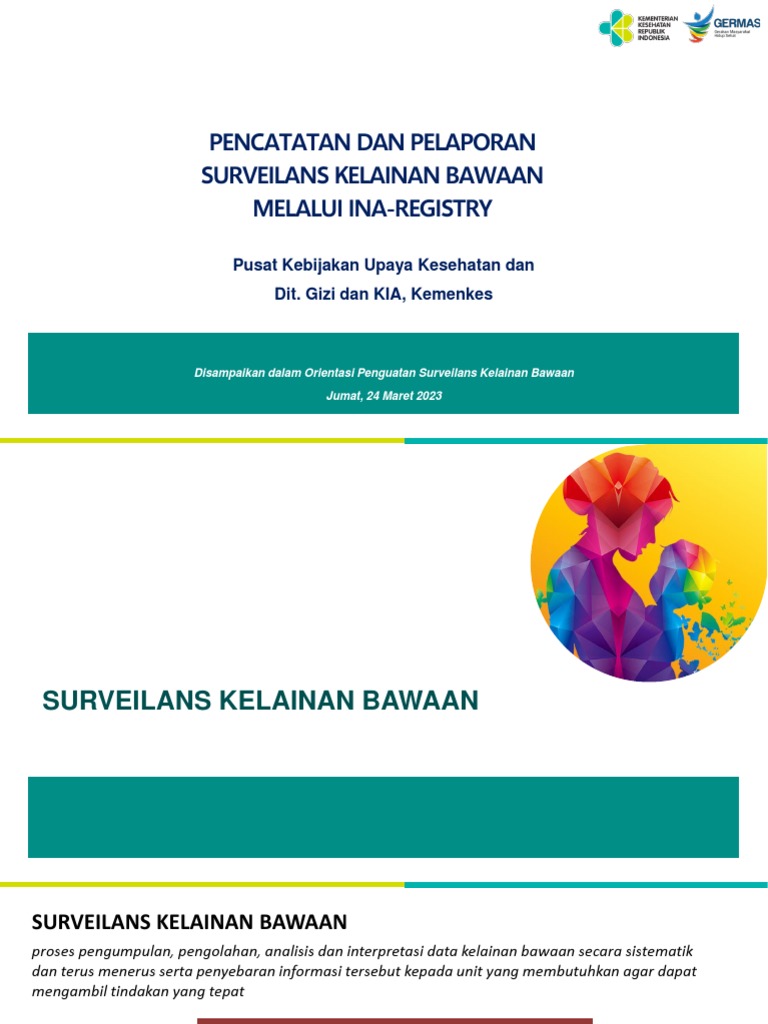 Materi Pencatatan _ Pelaporan Surveilans Kelainan Bawaan 240323 | PDF