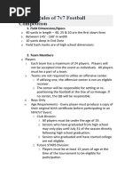 RUGBY UNION 7s General Rules | PDF | Football Codes | Sports