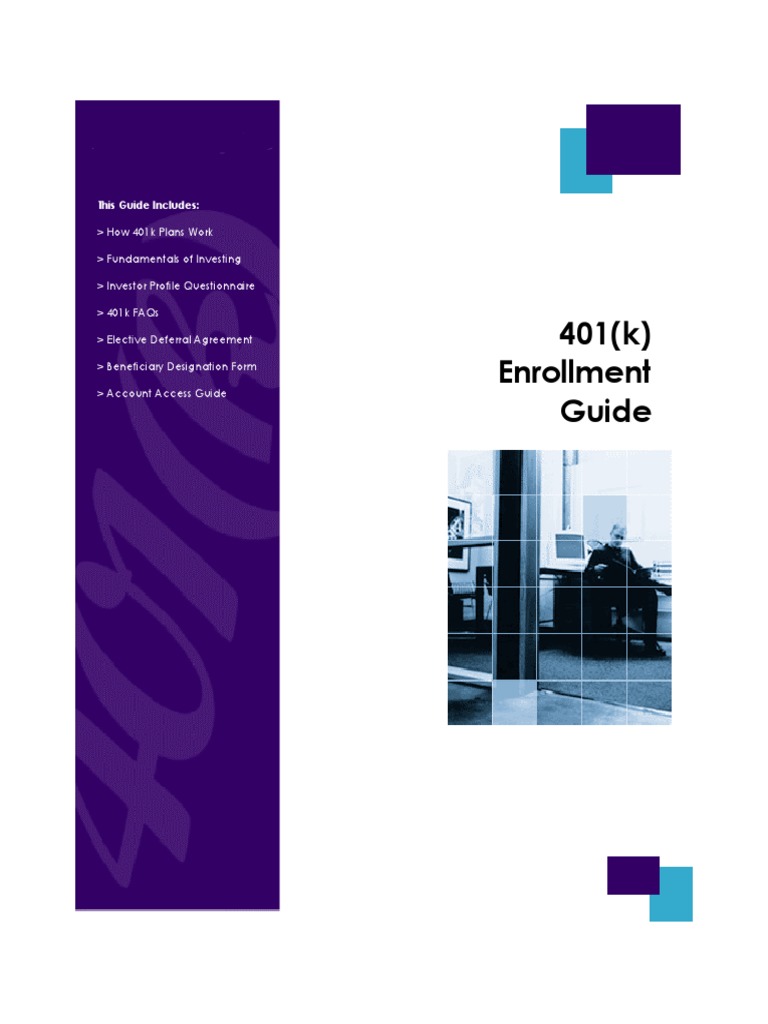 401k Enrollment Guide, Forms Editable | PDF | 401(K) | Investing