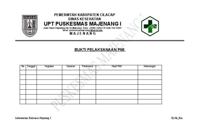 8.1.7g Bukti Pelaksanaan PMI | PDF