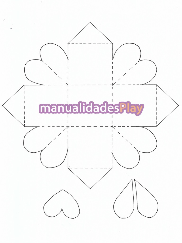 Plantilla Caja Sorpresa San Valentin Pdf