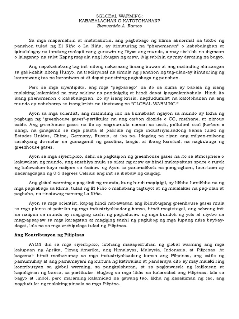 Global Warming-Wps Office | PDF