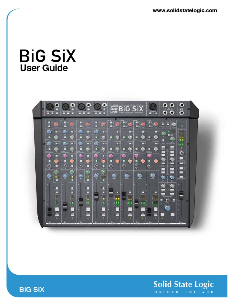 Big Six: User Guide | PDF | Equalization (Audio) | Microphone