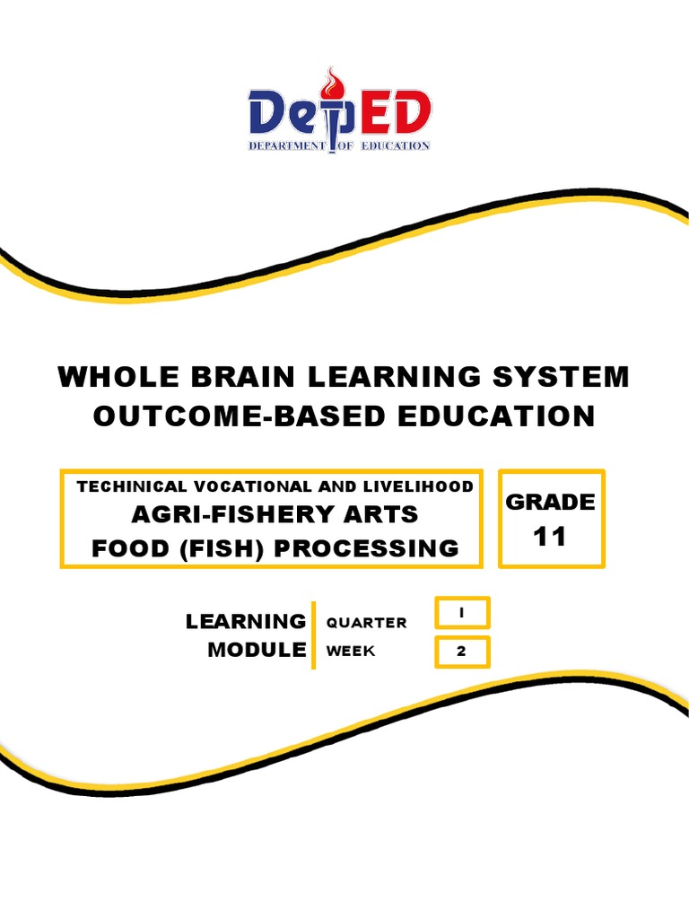 Grade 11 FOOD (FISH) PROCESSING TVL Q1WK2 | PDF | Materials
