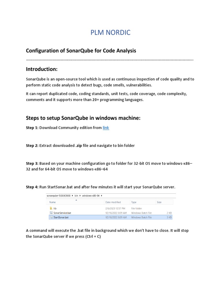 SonarQube Configuration PDF | PDF | Source Code | User (Computing)