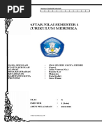 Format Rapor Hasil Belajar SMA | PDF