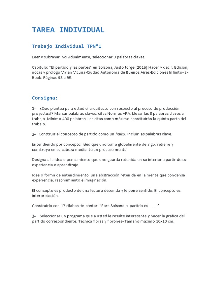 Tarea Individual | PDF | Concepto | Diseño