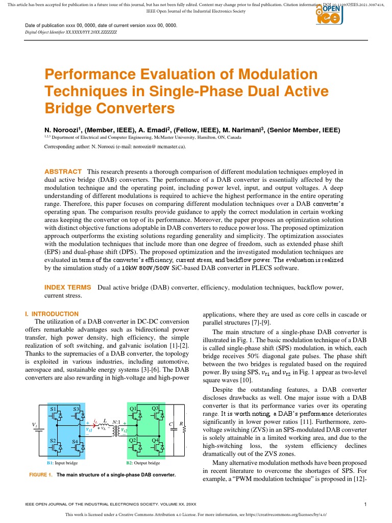 Performance Evaluation of Modulation Techniques in | PDF | Power ...