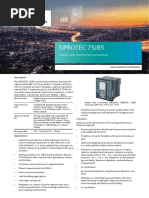 SIPROTEC 7SX85 Profile | PDF | Electrical Grid | Electric Motor