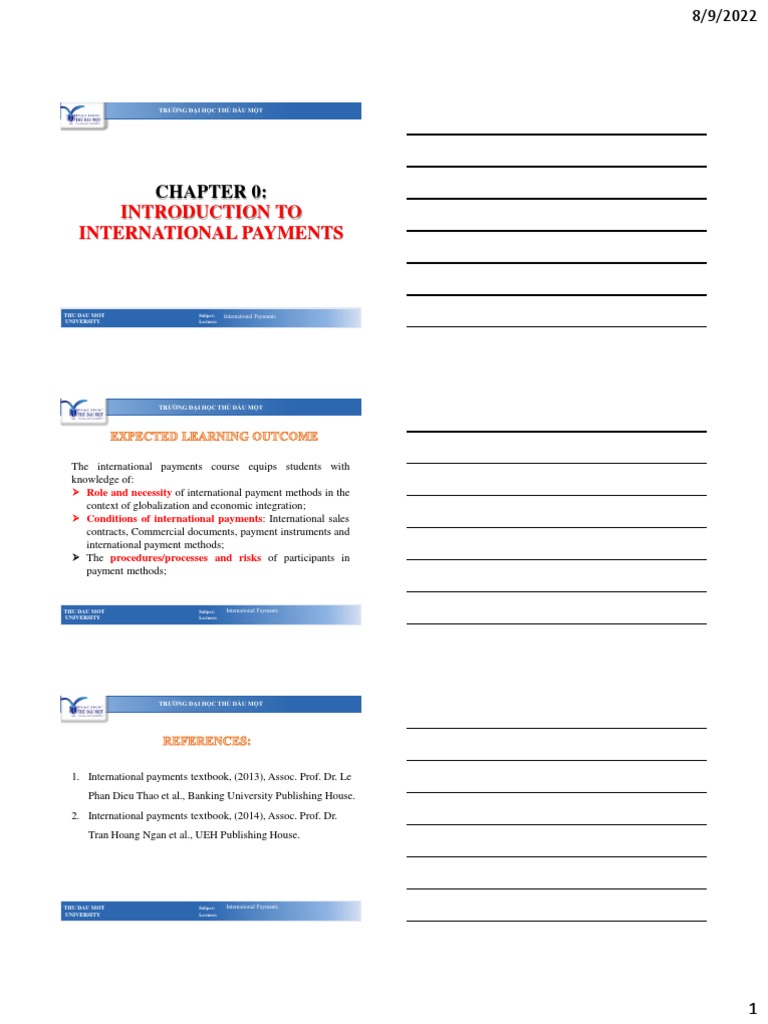 Introduction To International Payments An Overview Of Key Concepts