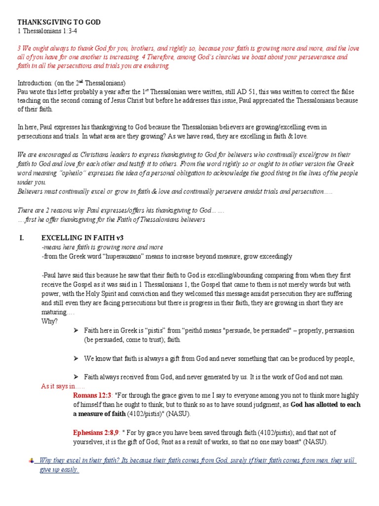 35 - Thanksgiving To God | PDF