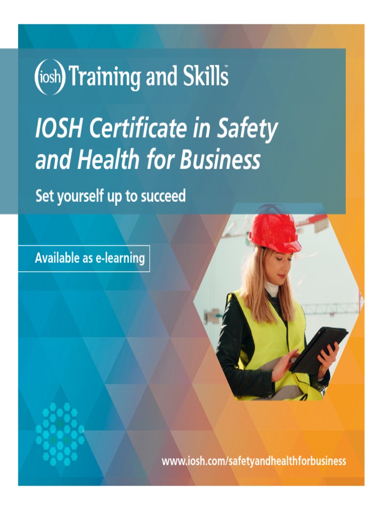 Iosh Level 3 Delegate Brochure PDF | PDF