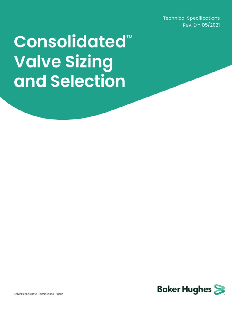BHCN Valve Sizing TS 31796D 0521 English | PDF | Density | Pressure
