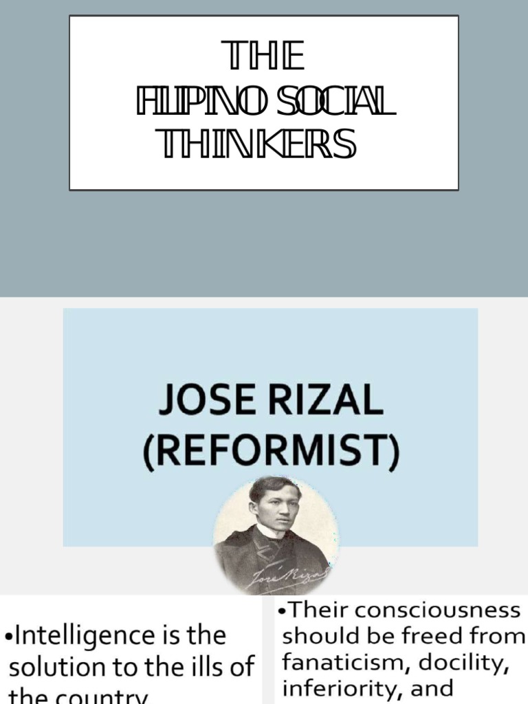 Lesson 5 - The Filipino Thinkers | PDF | Reason | Political Theories