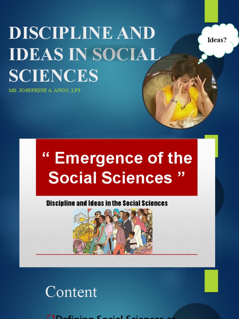 Lesson 1 - Discipline and Ideas in Social Sciences | PDF | Science ...