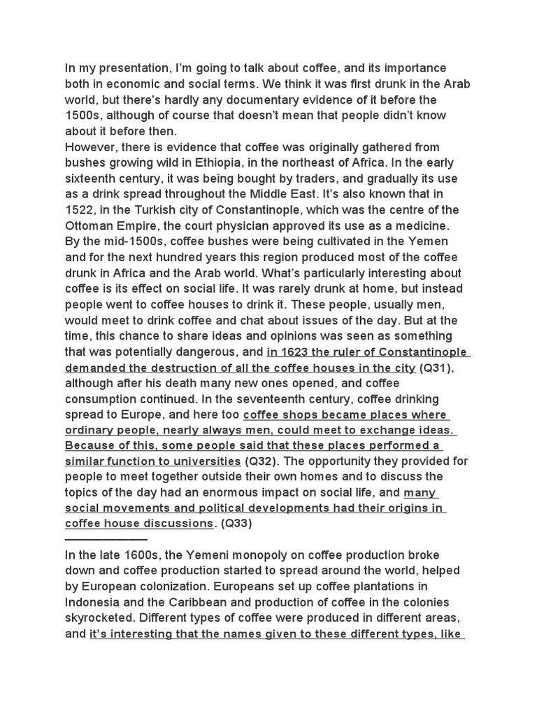 History of Coffee | PDF | Coffee | Drink