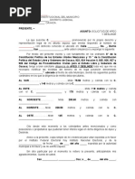 Modelo Solicitud de Testimonio | PDF | Derecho Civil (Common Law ...