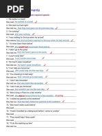 Class 6 Reported Speech Worksheet | PDF
