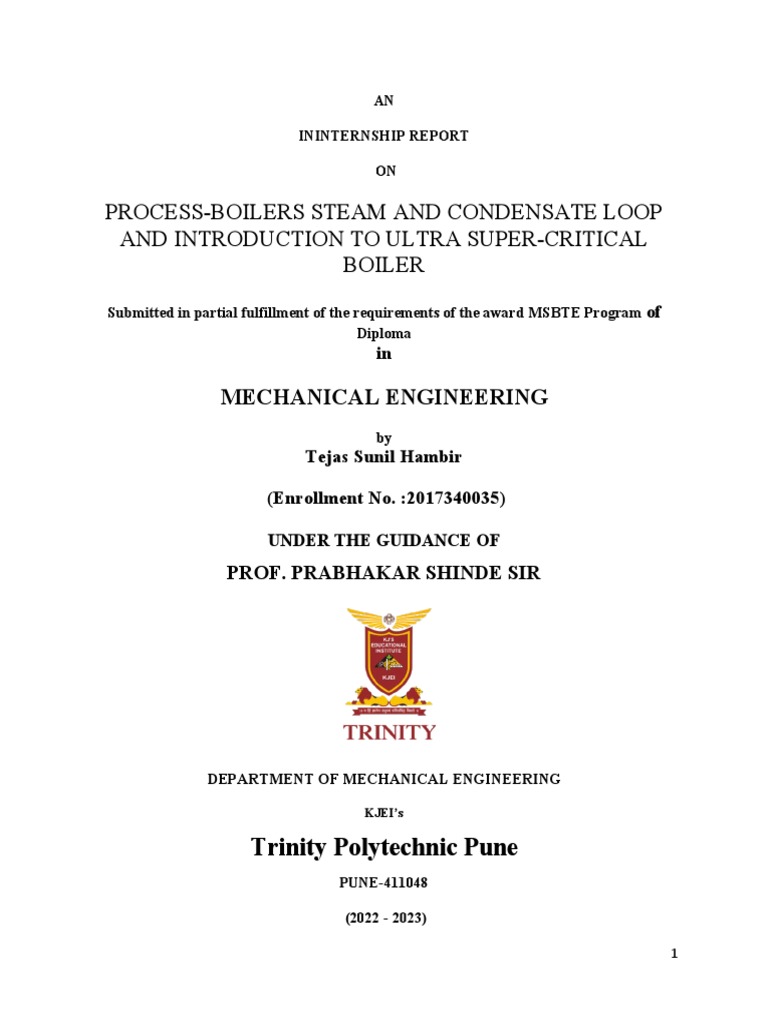 Process-Boilers Steam and Condensate Loop and Introduction To Ultra ...