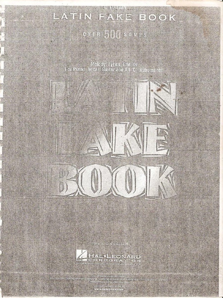 Latín Fake Book Vocal | PDF