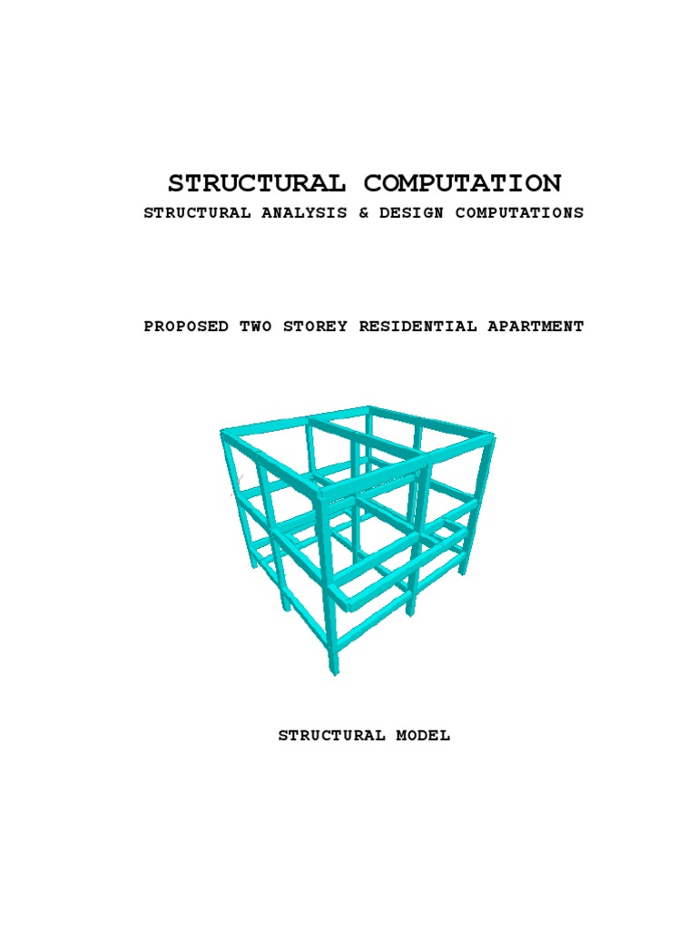 Proposed Two Storey Aparment Building Struct Analysis | PDF | Architectural Design | Architecture