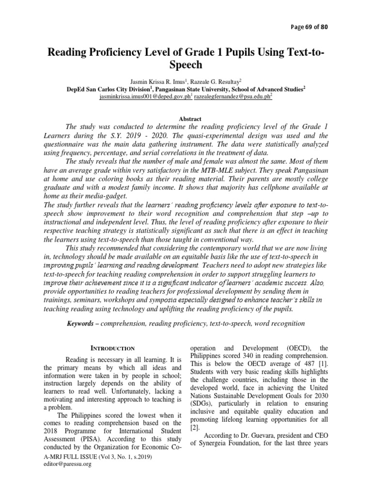 239-Article Text-724-3-10-20210926 PDF | PDF | Reading Comprehension | Learning