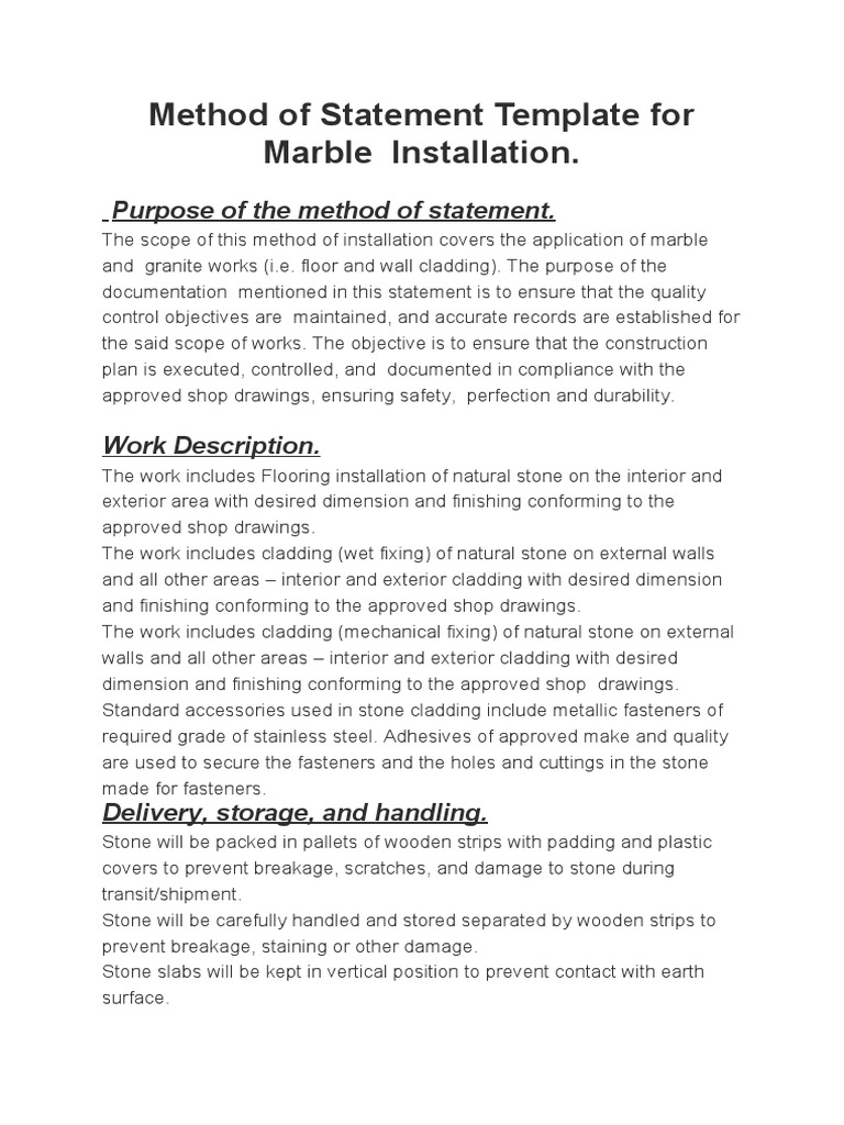0013-wms For Granite & Marble Work | PDF | Concrete | Tile