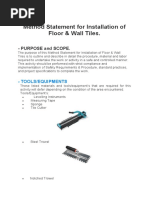 Tiling - Check List | PDF | Tile | Building Technology