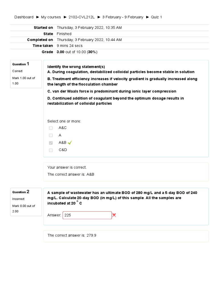 Dashboard My courses 2102-CVL212L 3 February - 9 February Quiz 1 ... Dashboard My courses 2102-CVL212L 3 February - 9 February Quiz 1 ...