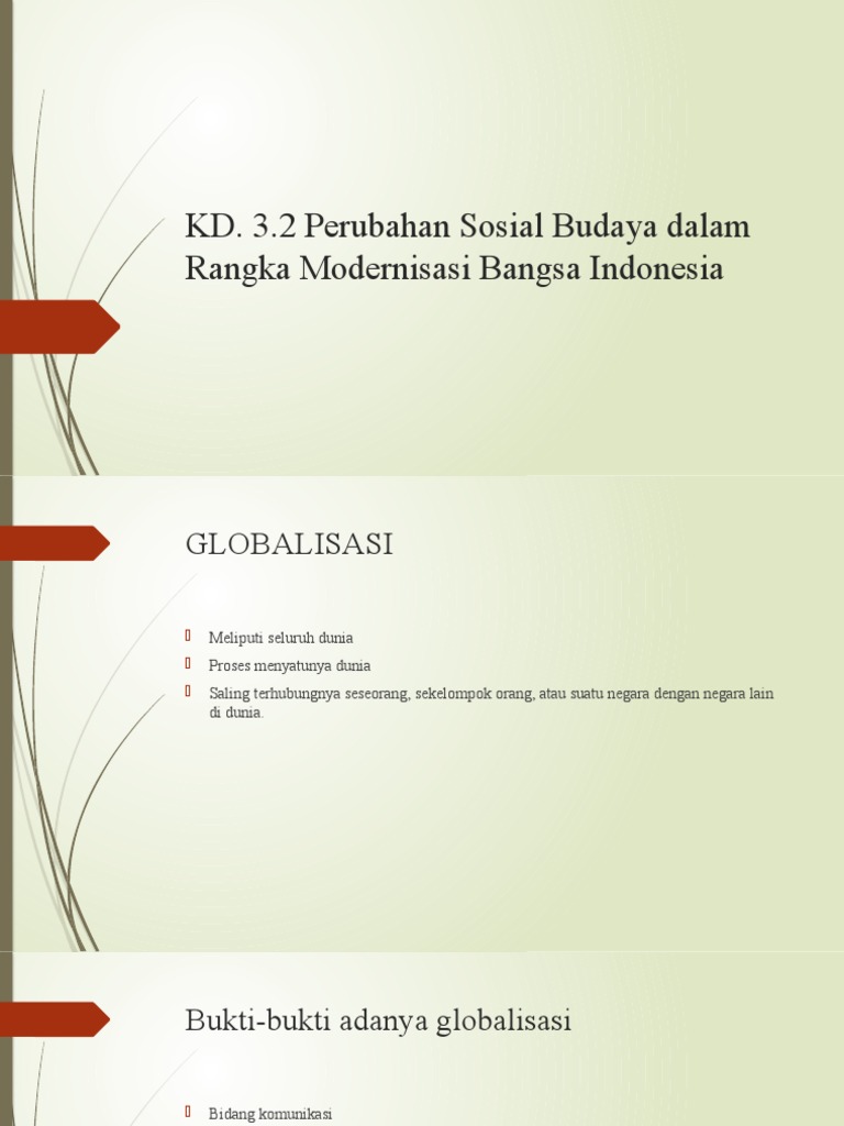 RANGKUMAN MATERI IPS Globalisasi | PDF | Politik