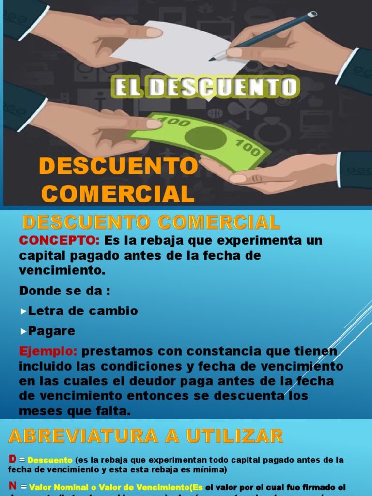 Descuento Comercial | PDF