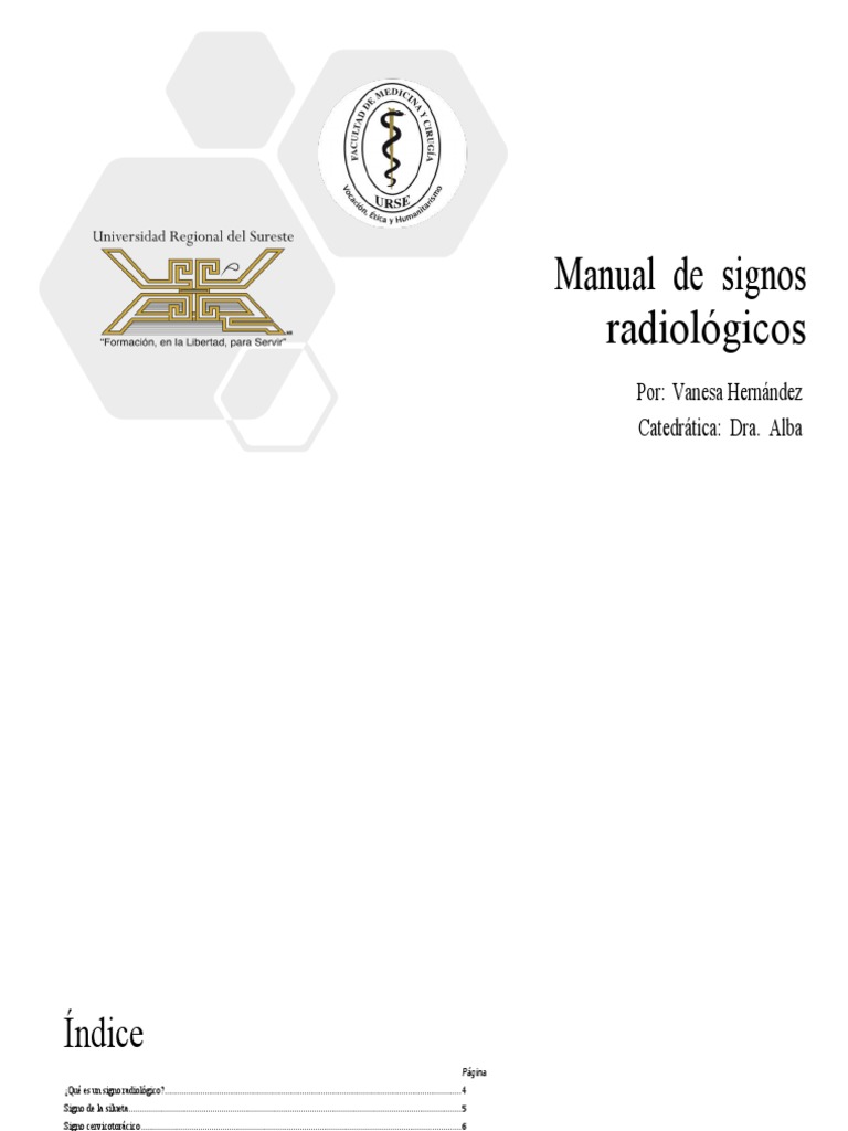 Manual de Signos Radiológicos | PDF | Pulmón | Anatomía
