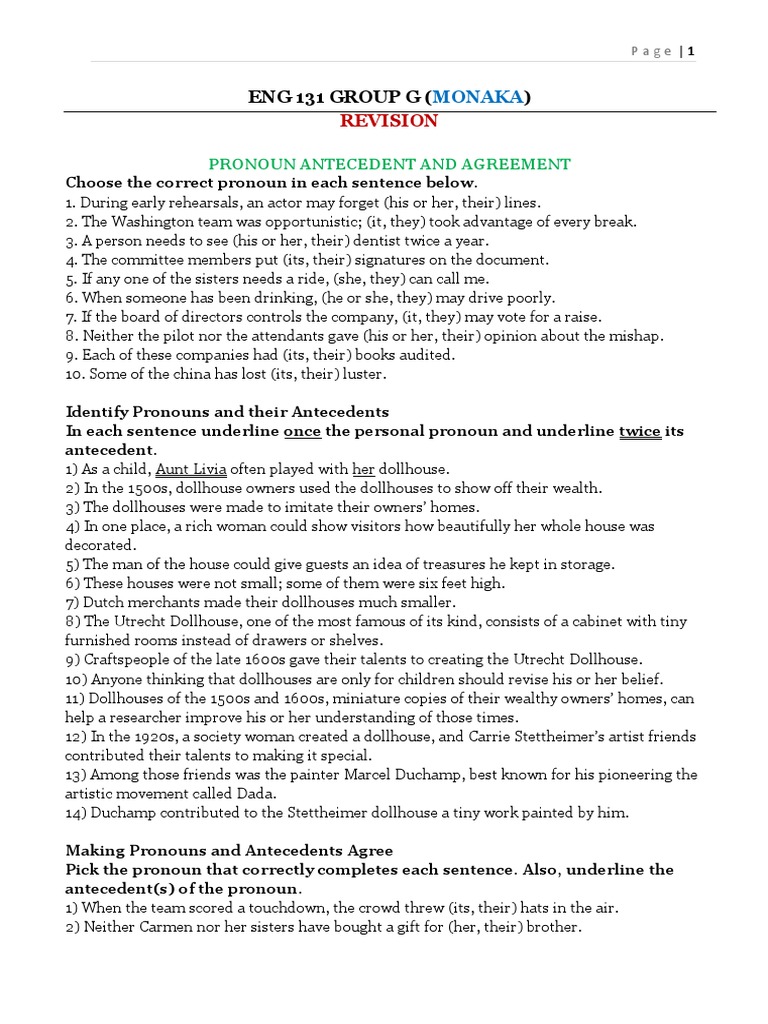 Eng 131 Group G : Revision | PDF | Art | Young Adult