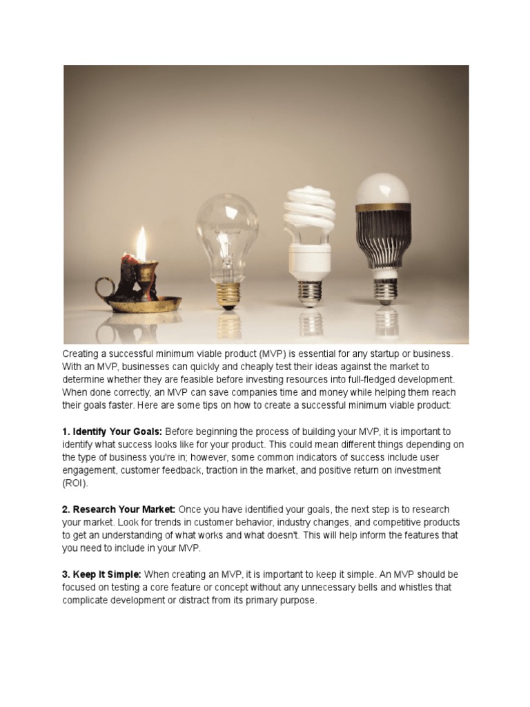 How To Create A Successful Minimum Viable Product | PDF | Business ...