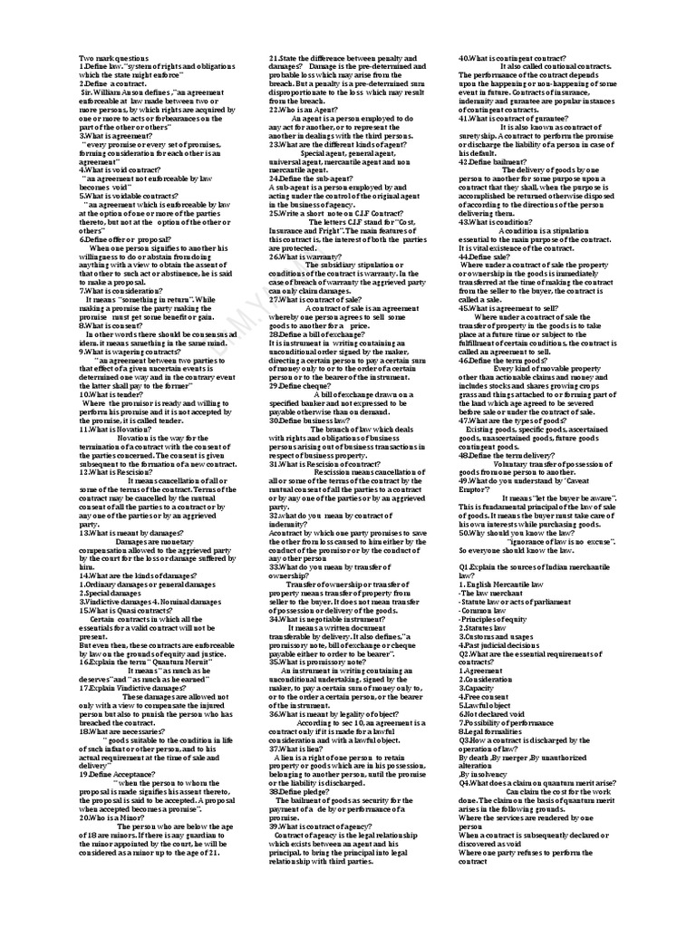 Business Law Cheat Sheet | PDF | Negotiable Instrument | Guarantee