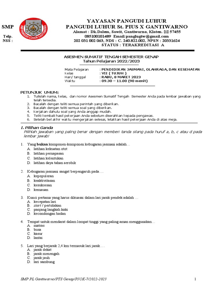 Pjok-7 PL GTW | PDF | Olahraga & Rekreasi