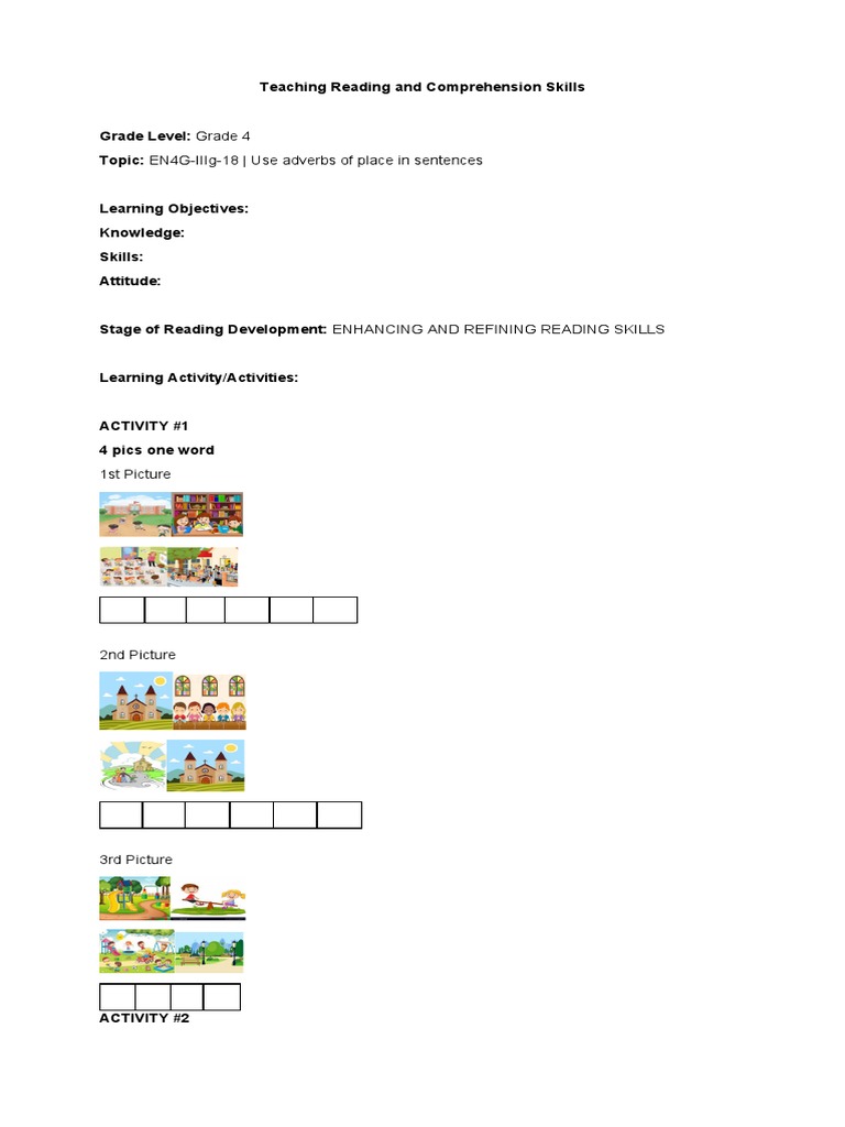 Teaching Reading and Comprehension Skills | PDF
