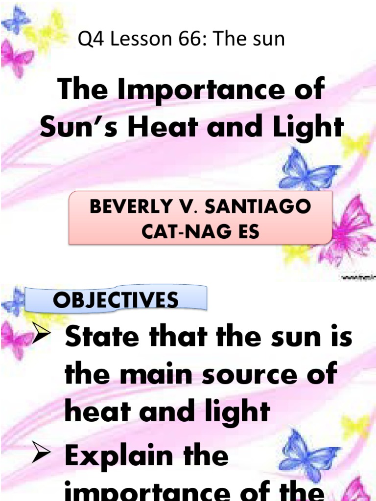 Importance of Sun's Heat and Light | PDF | Sun | Water