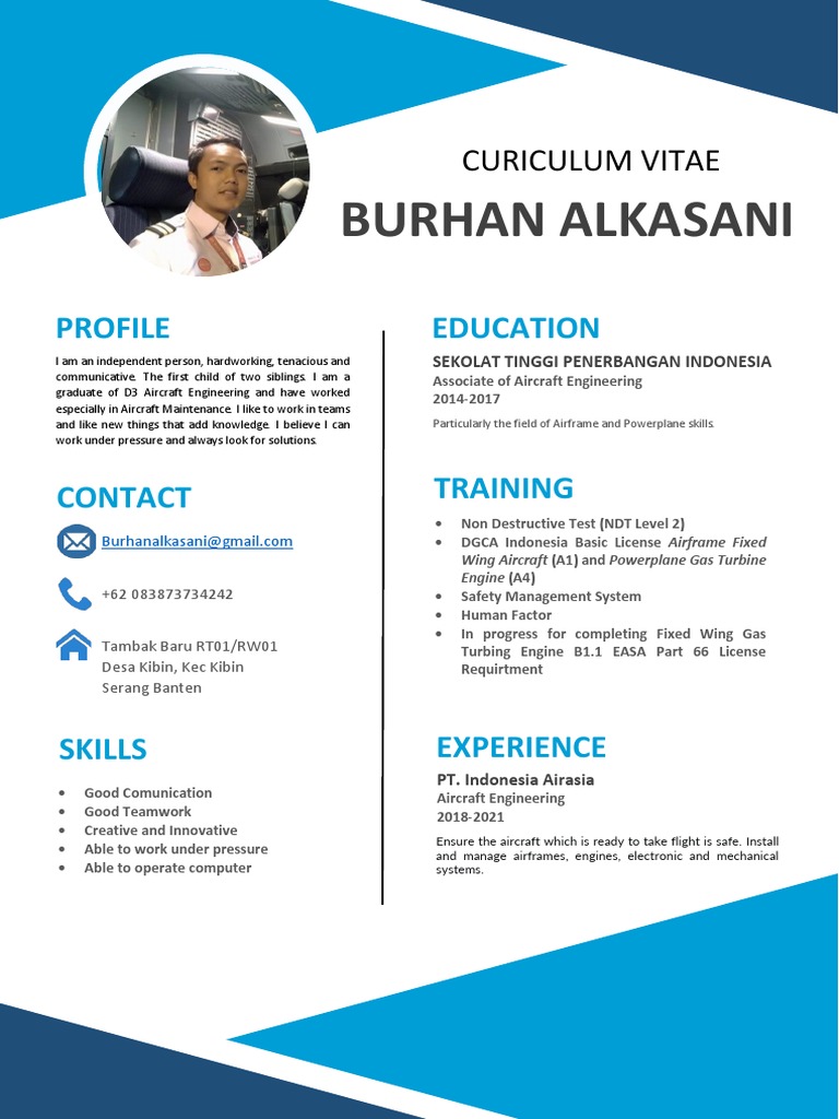 CV Burhan - 2 | PDF