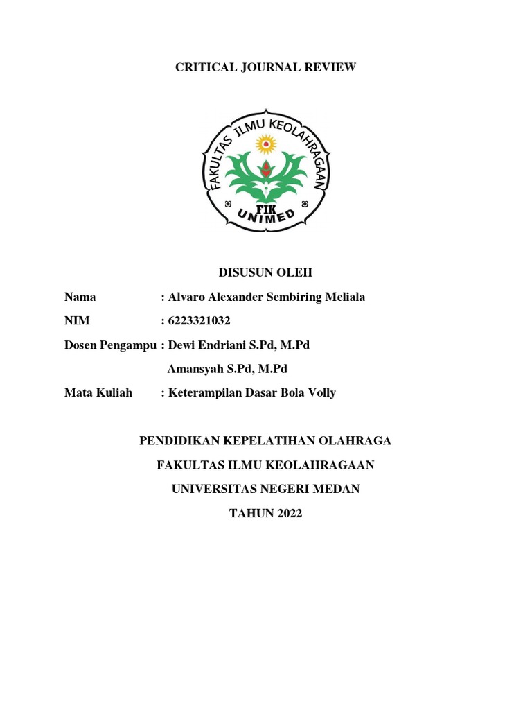 Tugas CJR - Pko A 2022 - Alvaro Alexander Sembiring. | PDF