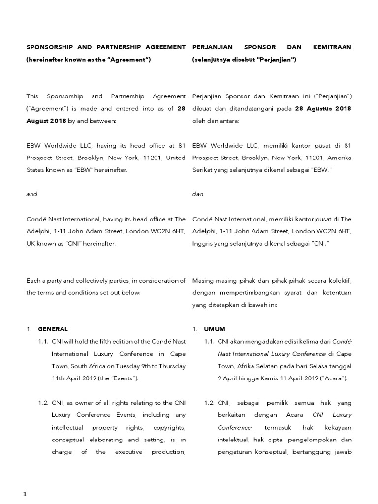 Contract MFS-CNI R1 | PDF