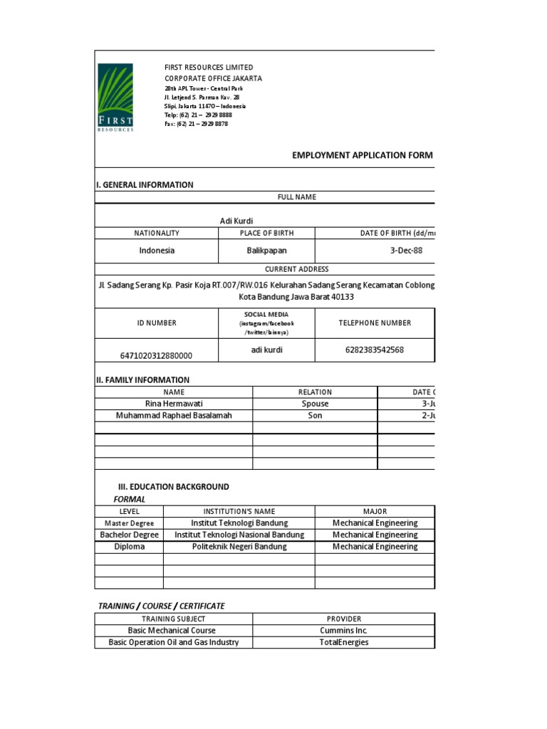Application Form - New2 | PDF | Reliability Engineering | Engineering