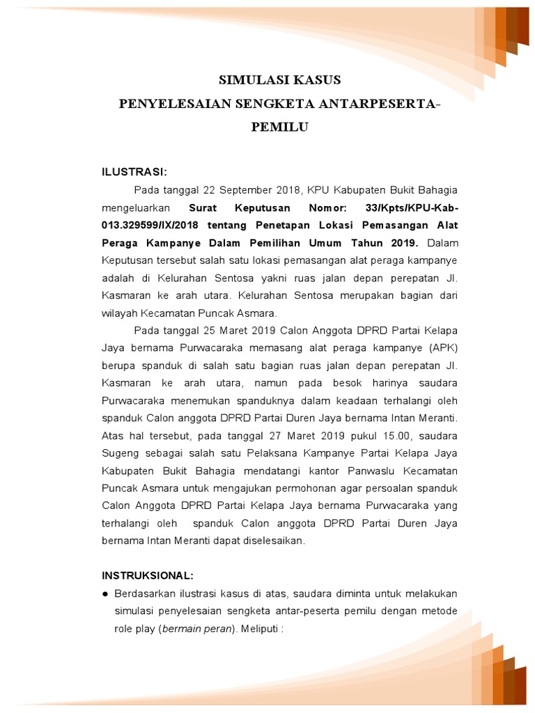 Simulasi Kasus Psap | PDF