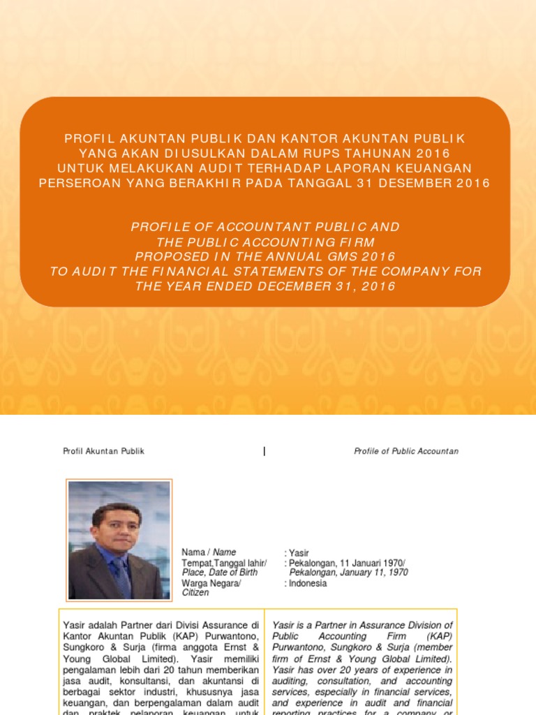 Profil Akuntan Publik Dan Kantor Akuntan Publik | PDF