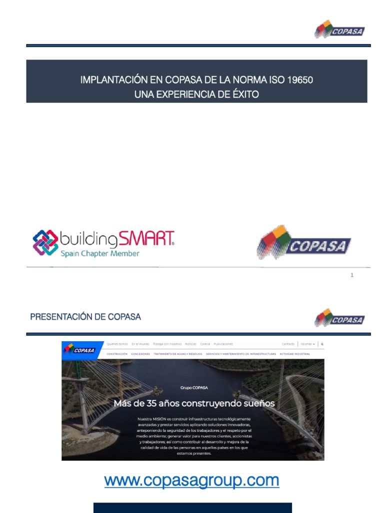 Implantación en Copasa Iso 19650 | PDF