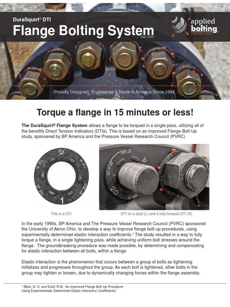 Flange DTI Technical Data Sheet | PDF | Mechanical Engineering ...