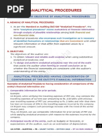 Substantive vs. Analytical Procedures Explained | PDF | Audit | Business
